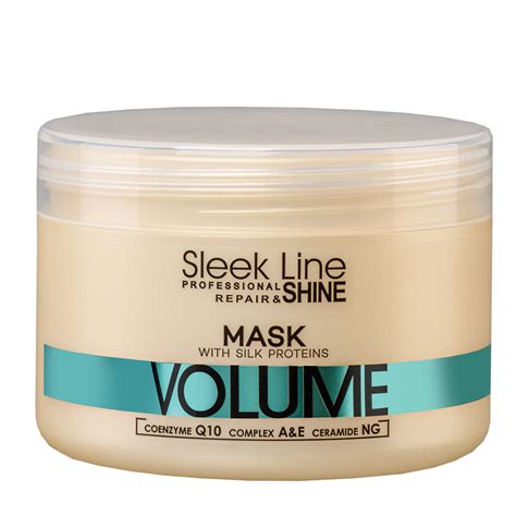 Stapiz Sleek Line Repair Volume Mask maska do włosów z jedwabiem zwiększająca objętość ml e