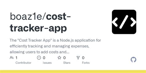 Github Boaz1ecost Tracker App The Cost Tracker App Is A Nodejs Application For