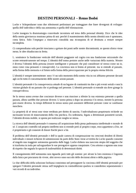 Riassunti Etica E Filosofia Della Persona Docsity