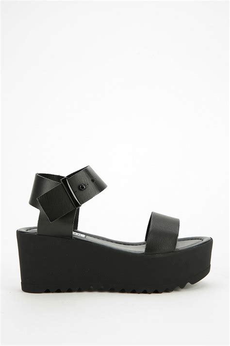 Steve Madden Surfside Platform Wedge Sandal In Black Lyst