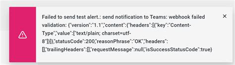 teams alert failing successfully on 9 3 2 alerting grafana labs