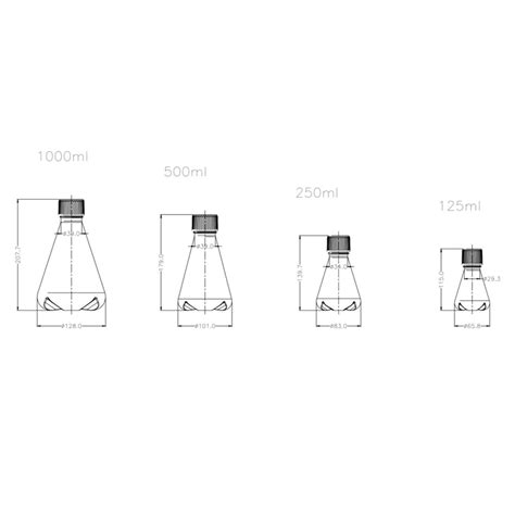 Nest Scientific Sterile Erlenmeyer Flask Pc Baffled Bottom