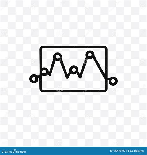 Network Monitoring Vector Linear Icon Isolated On Transparent Background Network Monitoring