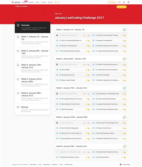 Andy Wu On Linkedin Completed Leetcode January Monthly Challenge In