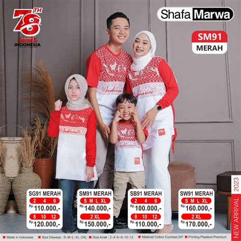 Jual Kaos Merah Putih Special 17 Agustus Seragam Agustusan Seragam