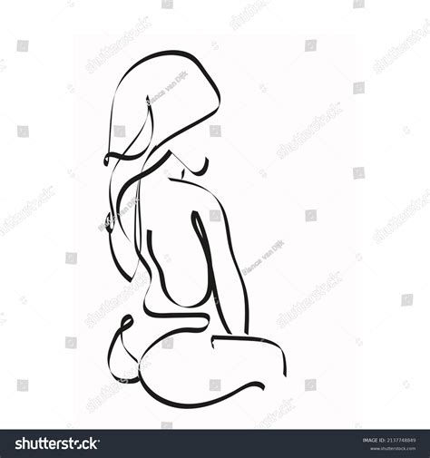 One Line Drawing Naked Women Stock Illustration Shutterstock