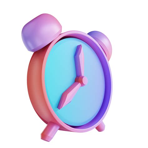 3d Illustration Colorful Clock 10851787 Png