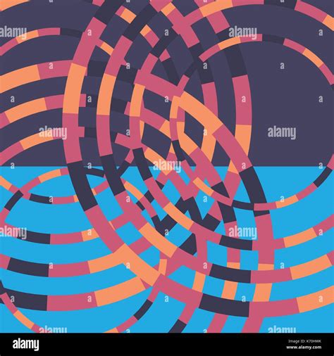 Technology Colorful Round Background Abstract Digital Illustration Connection Concept