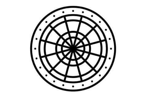 Dart Board Outline Icon Graphic By Maan Icons Creative Fabrica