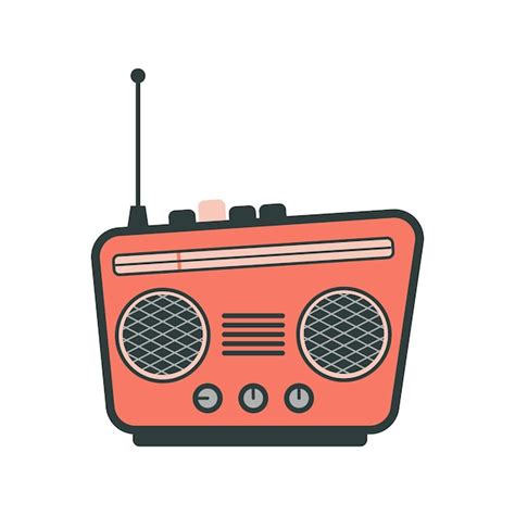 Premium Vector Radio Receiver For Broadcasting Music News And