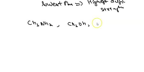 SOLVED: Question 2 (1 point) Identify the compound with the highest pKa: CH3NH2 CH3OH CH3COOH H2O