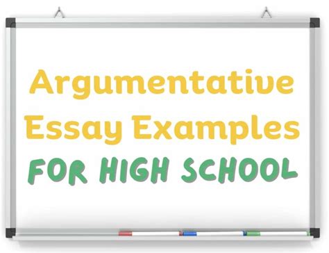 8th Grade Argumentative Essay Example For Youngsters