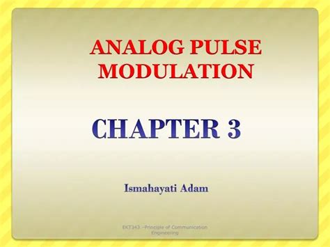 Ppt Analog Pulse Modulation Powerpoint Presentation Free Download