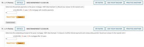 Solved 10 1 Points DETAILS WAS WANEFMAC7 3 3 031 MI MY Chegg