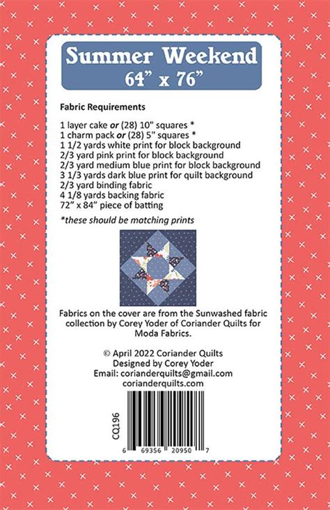 Moda Fabrics Sunwashed Quilt Kit By Corey Yoder Of Coriander Quilts