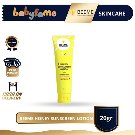 Jual Beeme Honey Sunscreen Lotion With Niacinamide 20gr Sunscreen