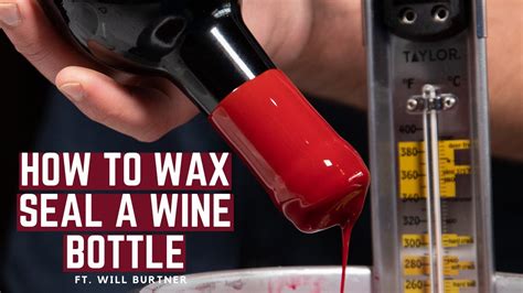 How To Wax Seal A Wine Bottle Youtube