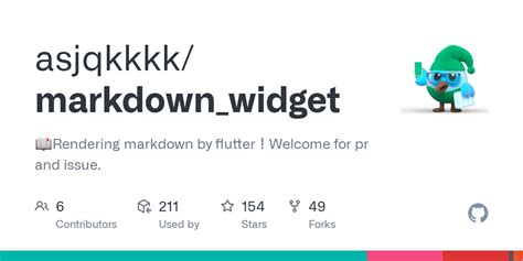 GitHub Asjqkkkk Markdown Widget Rendering Markdown By Flutter