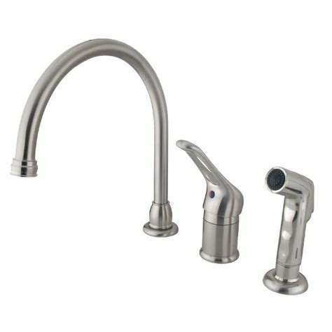 Kingston Brass Wyndham Single Handle Deck Mount Widespread Kitchen