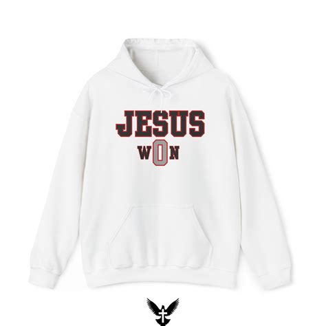 ‘jesus Won Buckeyes Edition Unisex Hooded Sweatshirt Mrm Designs
