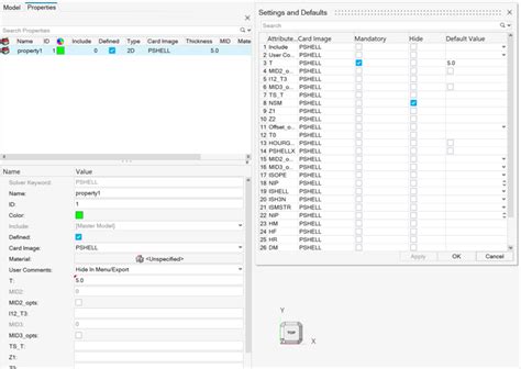 Entity Attribute Default Settings