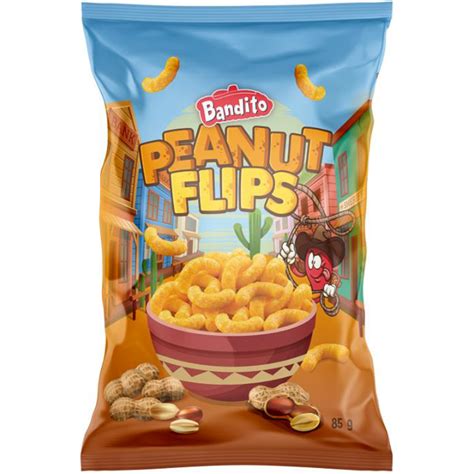 Peanut Flips Snack Bandito 85 G Tokmanni Fi