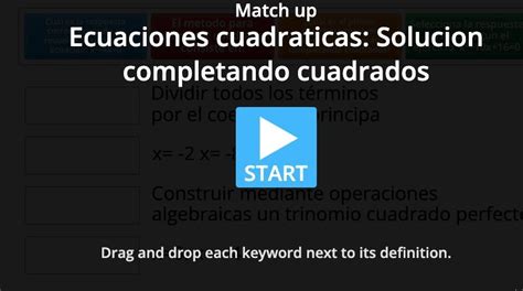 Sesión 2 Ecuaciones Cuadráticas Solución Completando Cuadrados