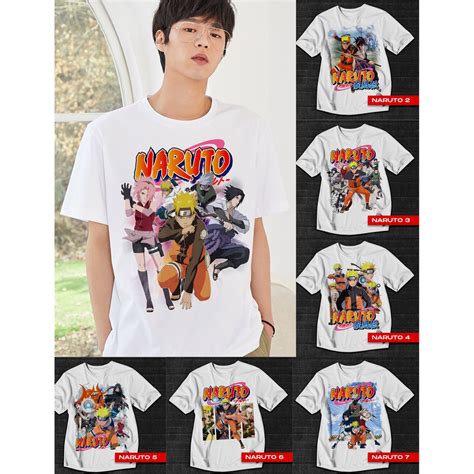 Artees Unisex Naruto Sublimation White T Shirt Anime Tee T Shirt