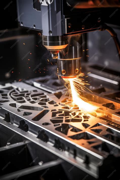 Cnc Machine Crafting Complex Object From Composite Material Showcasing