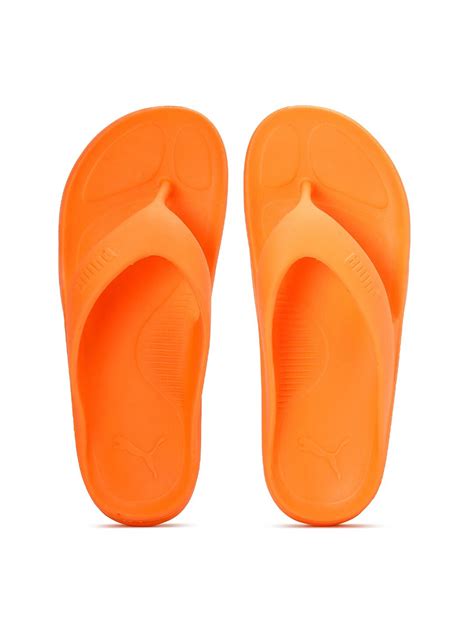 Buy Puma Unisex Orange Wave Flip Thong Flip Flops Flip Flops For