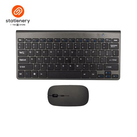 Metallic Wireless Keyboard And Mouse Set Lazada Ph