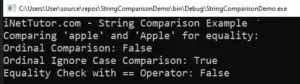 String Comparison In C Inettutor