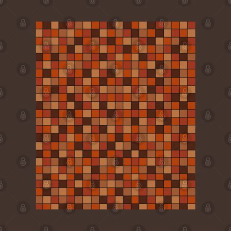 Rust Colours Grid Grid T Shirt TeePublic