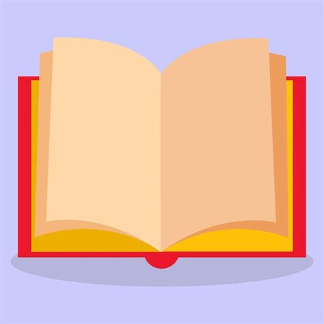 Premium Vector Book An Open Book With A Red Binding The Image Is