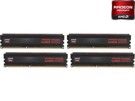 Amd Radeon Rg2133 Gamer Series 16gb 4 X 4gb Ddr3 2133 Pc3 17000 Desktop Memory Model