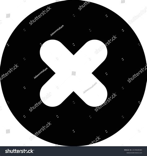 Cancel Button Icon Ui Design Stock Vector Royalty Free Shutterstock