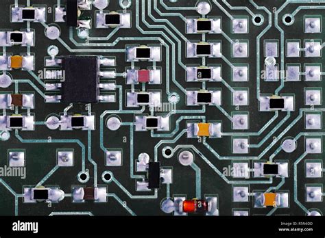 Circuit Board Detail Stock Photo Alamy