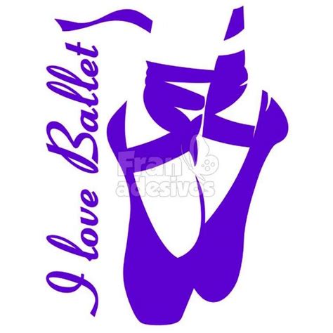 Adesivo De Parede Eu Amo Ballet Mod 1
