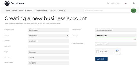 b2b registration