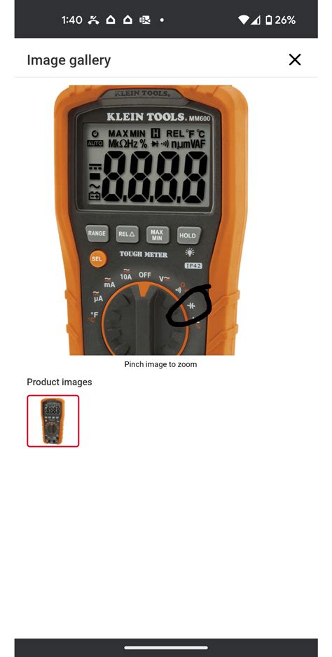 Capacitor Symbol On Multimeter