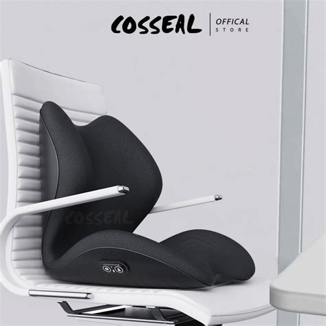 Bộ Gối Lót Mông Tựa Lưng Cosseal Cao Su Non Massage Chườm Nóng Văn