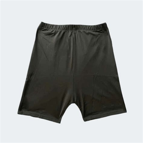 Mens Ostomy Fitted Swim Trunks White Rose Ostomy