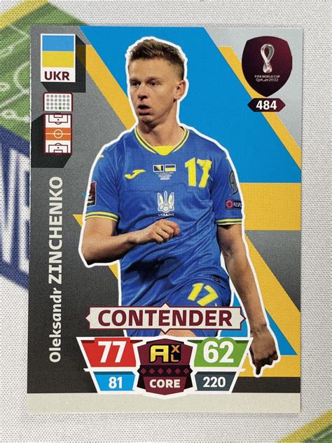 484 Oleksandr Zinchenko Ukraine Contender Panini World Cup 2022 Adrena