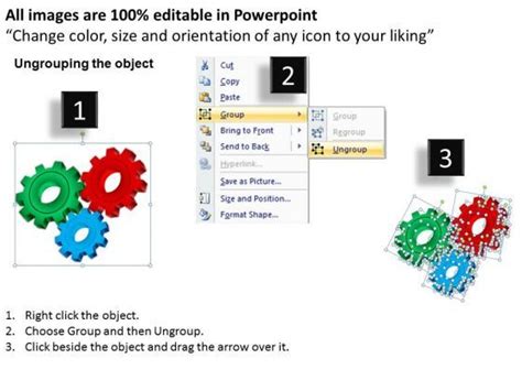 Business Cycle Diagram Gearwheels Business Framework Model