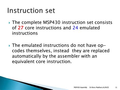 Msp430 Assembly Language Instructions Andaddressing Modes Pdf