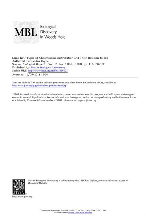 Pdf Some New Types Of Chromosome Distribution And Their Relation To