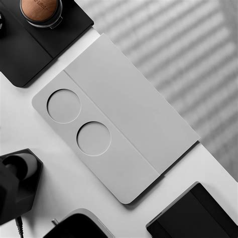 Mhw 3bomber 실리콘 커피 탬퍼 매트 에스프레소 탬퍼 디스트리뷰터 스테이션 미끄럼 방지 탬핑 패드 바 홈 바리스타 액세서리 리뷰쿠