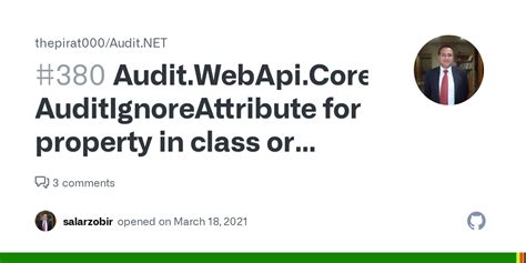 Audit WebApi Core AuditIgnoreAttribute For Property In Class Or Entire