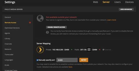 plex server remote access woes plex