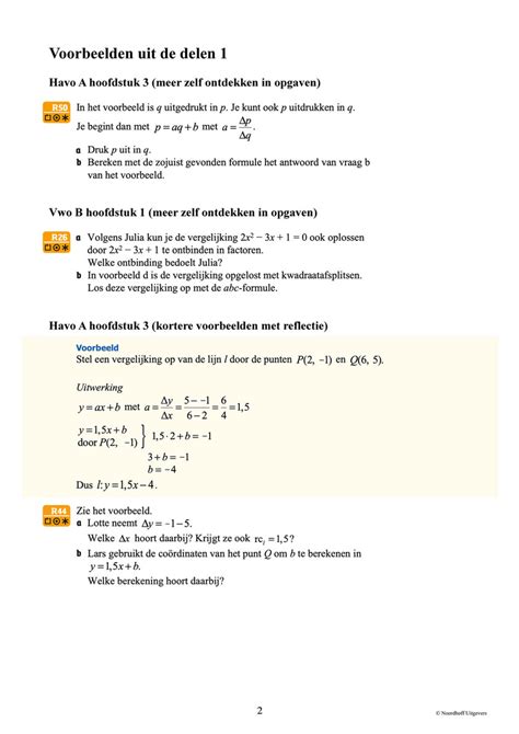 Getal En Ruimte Havo Vwo 2 De Basis Van Wiskunde